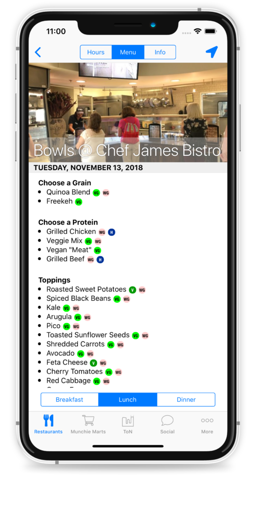 The Campus Dining App