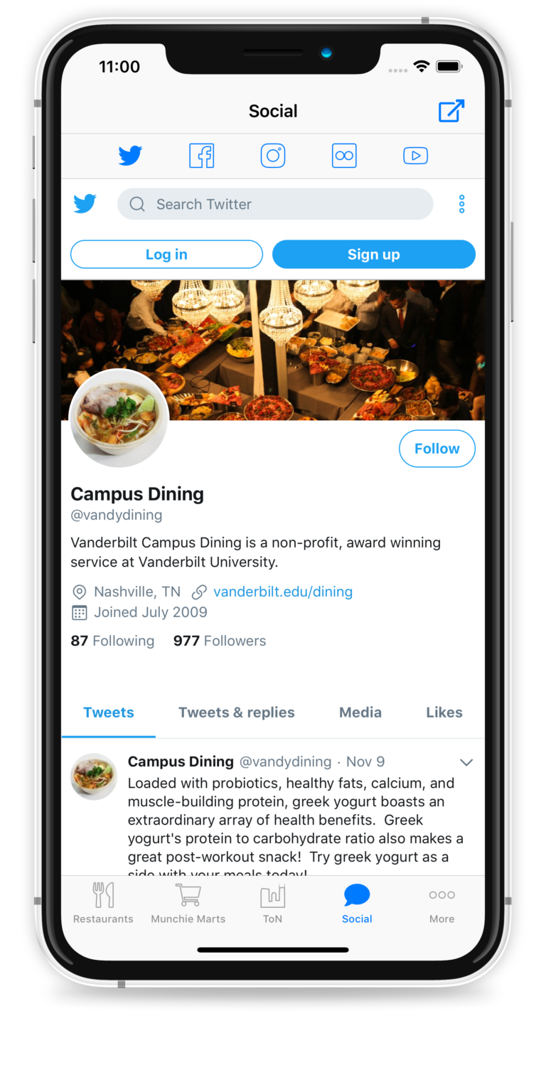 Features – The Campus Dining App